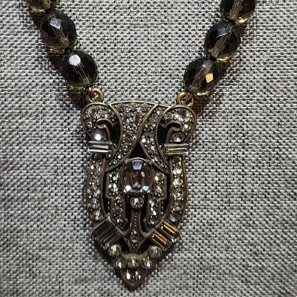 Heidi Daus Jewelry Heidi Daus Arrow Shape Art Deco Style Smoke